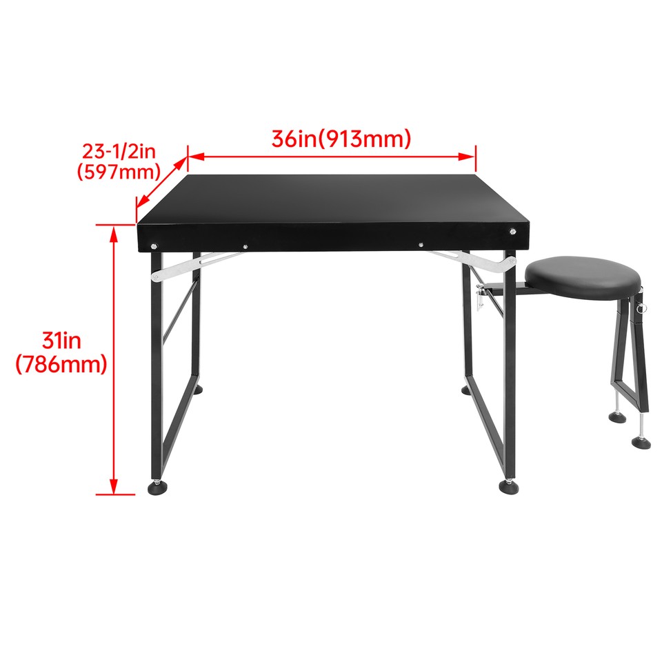 Heavy Duty Long Range Shooting Table Padded Seat Adjustable Legs Built ...