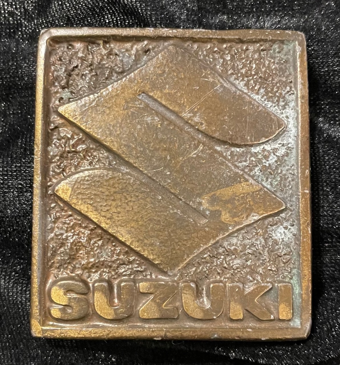 Suzuki Logo Vintage Brass Belt Buckle Tiffany Studio … - Gem