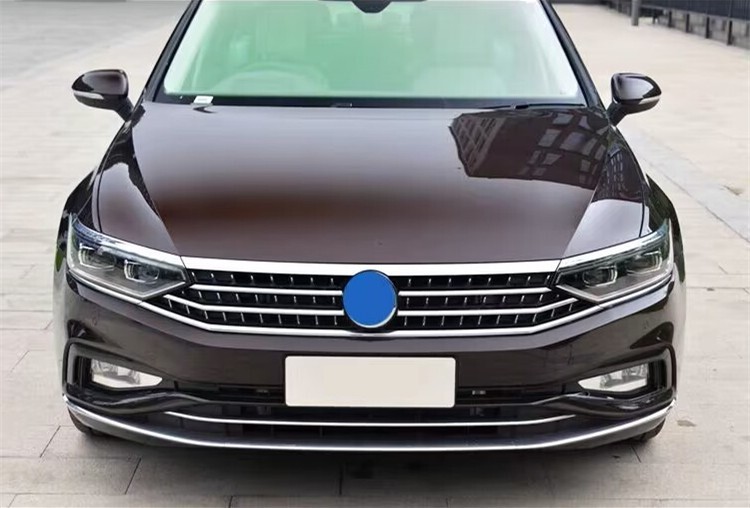 Front Main Grille Upper Center Grill Chrome R Style For VW Passat B8 ...