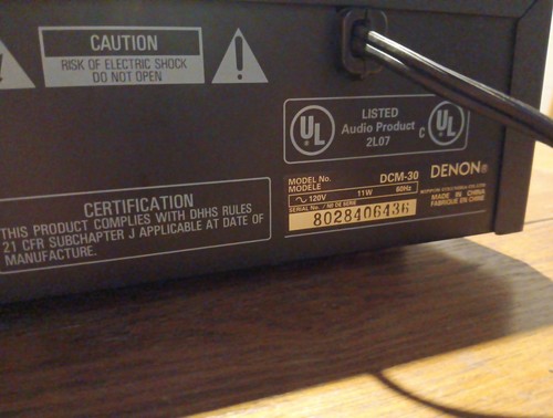 Vintage Denon DCM-30 5 Disc Changer CD Player Tested! HiFi Amns | eBay