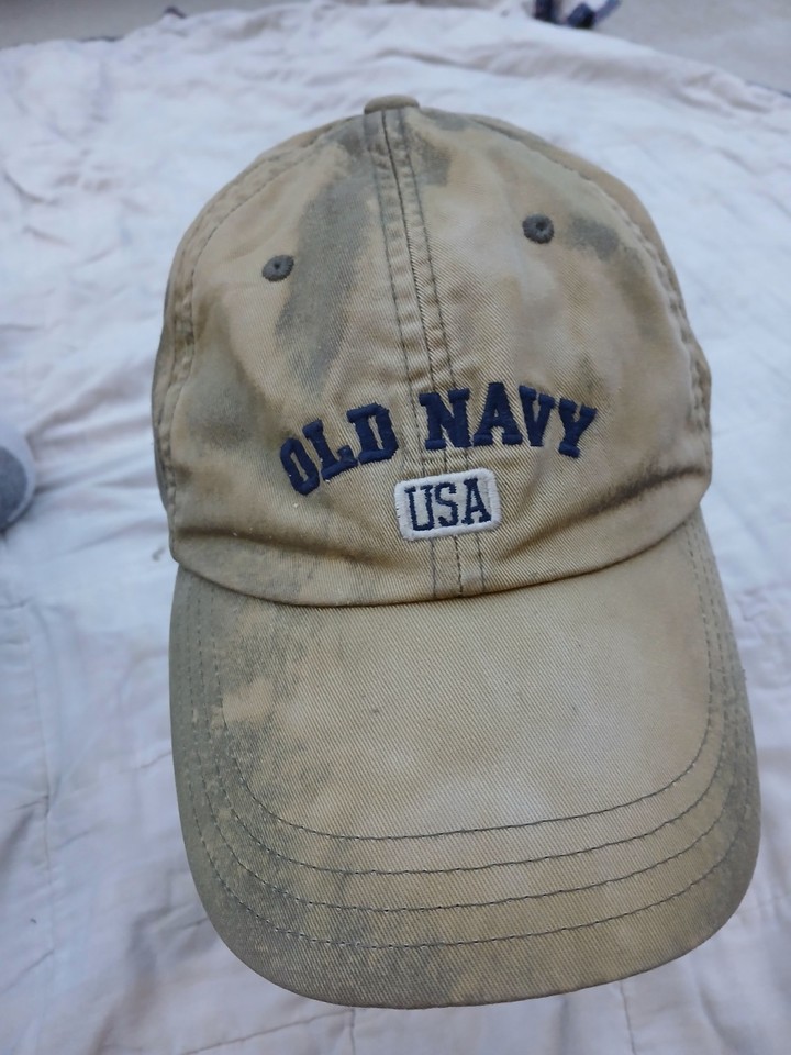 VTG Y2K Distressed Destroyed Thrashed Sun Faded Old Navy Hat Well Worn ...