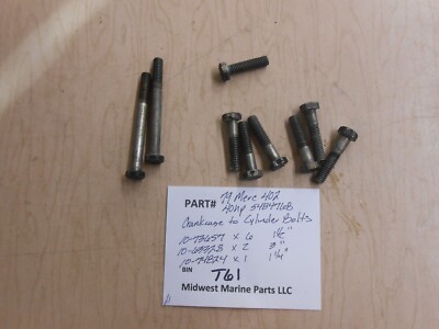 10-73657, 10-63328, 10-74824 Mercury 1979 402 40hp Outboard Motor bolts ...