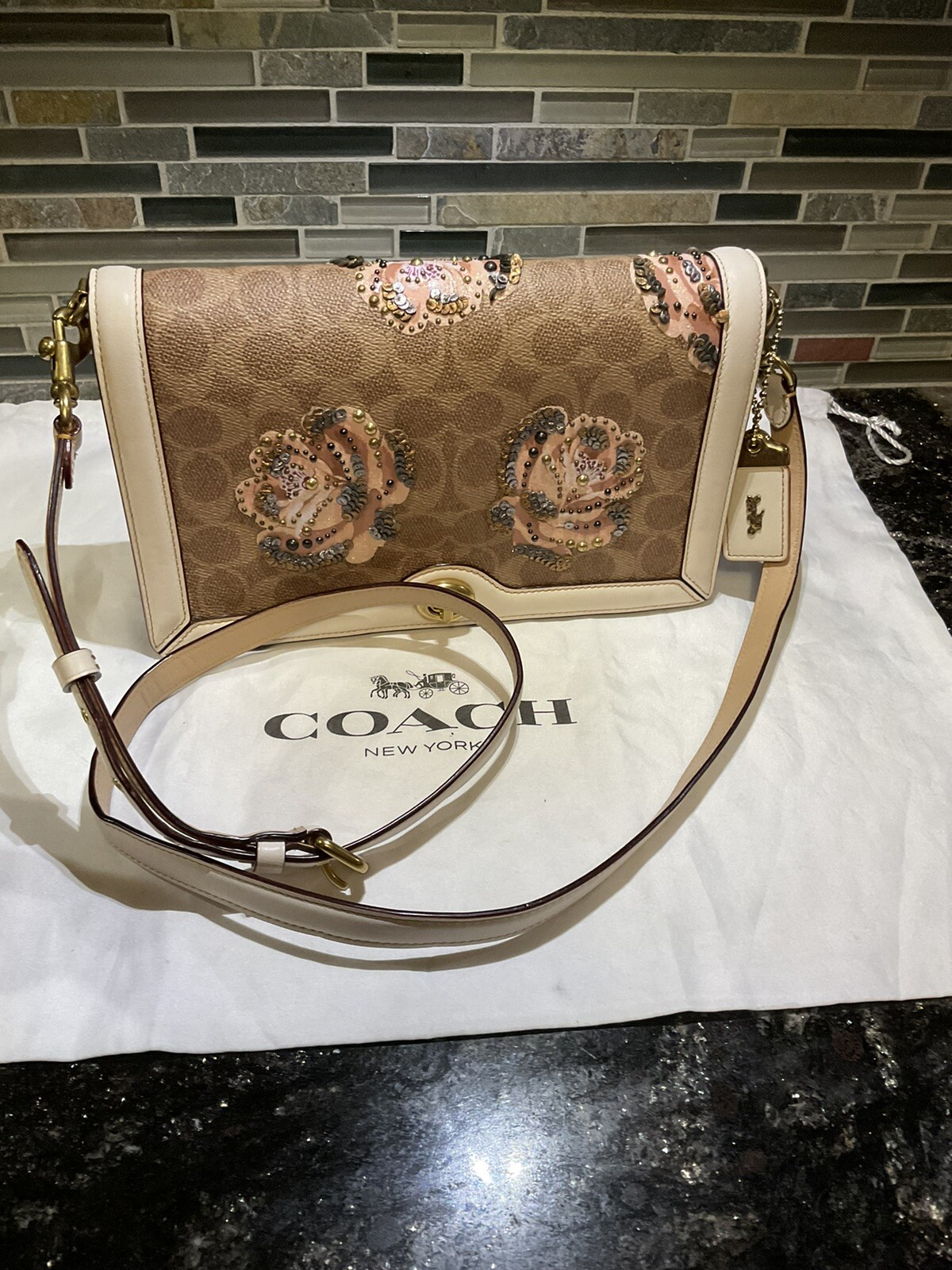Coach 1941 Riley In Embellished Signature Sequin Rose… - Gem