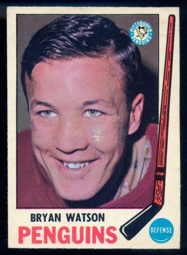 1969-70 OPC O PEE CHEE HOCKEY #112 BRYAN WATSON EX+ PITTSBURGH PENGUINS ...