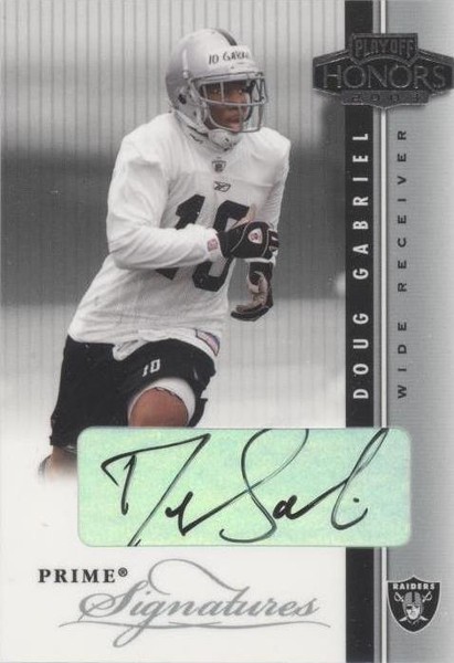 2003 Playoff Honors - Prime Signatures #PS59 Doug Gabriel /300 (AU, RC ...