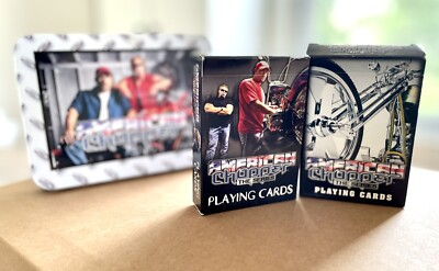 AMERICAN CHOPPER Motorcycle Biker Reality TV Show 2 DECKS of PLAYING ...