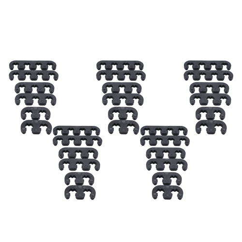 5X, 7mm 8mm Plastic Wire Separators Dividers Looms Universal Black5904 ...