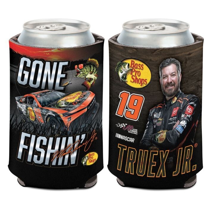 Martin Truex Jr 2024 Wincraft #19 Bass Pro Shops Gone Fishin' 12oz Can ...
