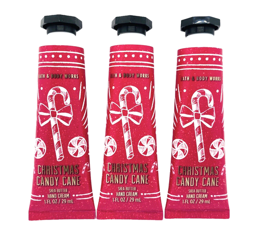 3-Pack Bath & Body Works CHRISTMAS CANDY CANE Hand Cream Lotion 1 oz ...