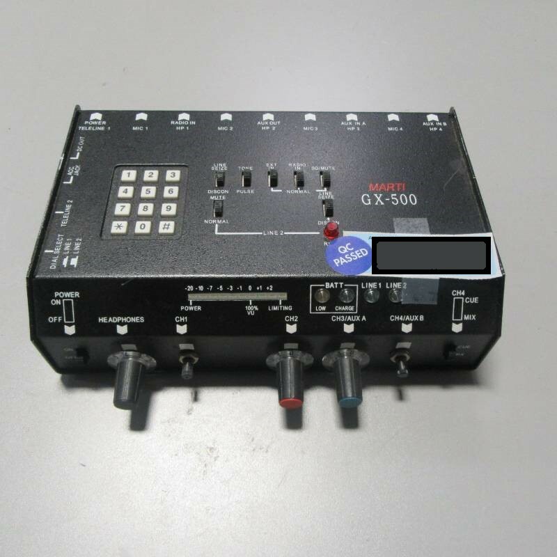 MARTI GX-500 Audio remote telephone mixer broadcast network interface ...
