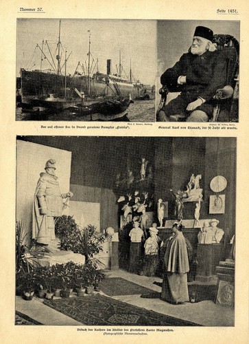 Kaiser-Besuch Atelier Prof. Harro Magnussen General Karl v.Cranach ...