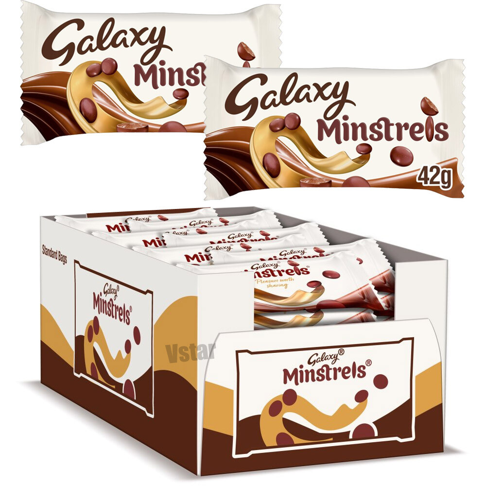 Galaxy Minstrels Milk Chocolate Buttons Bag 42g Easter Best Gift Kids ...