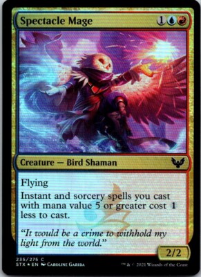 Magic the Gathering Foil Spectacle Mage Strixhaven: School of Mages MTG ...