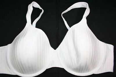 935X04 Playtex 4747 Secrets Perfectly Smooth Underwire Bra 42DDD White ...
