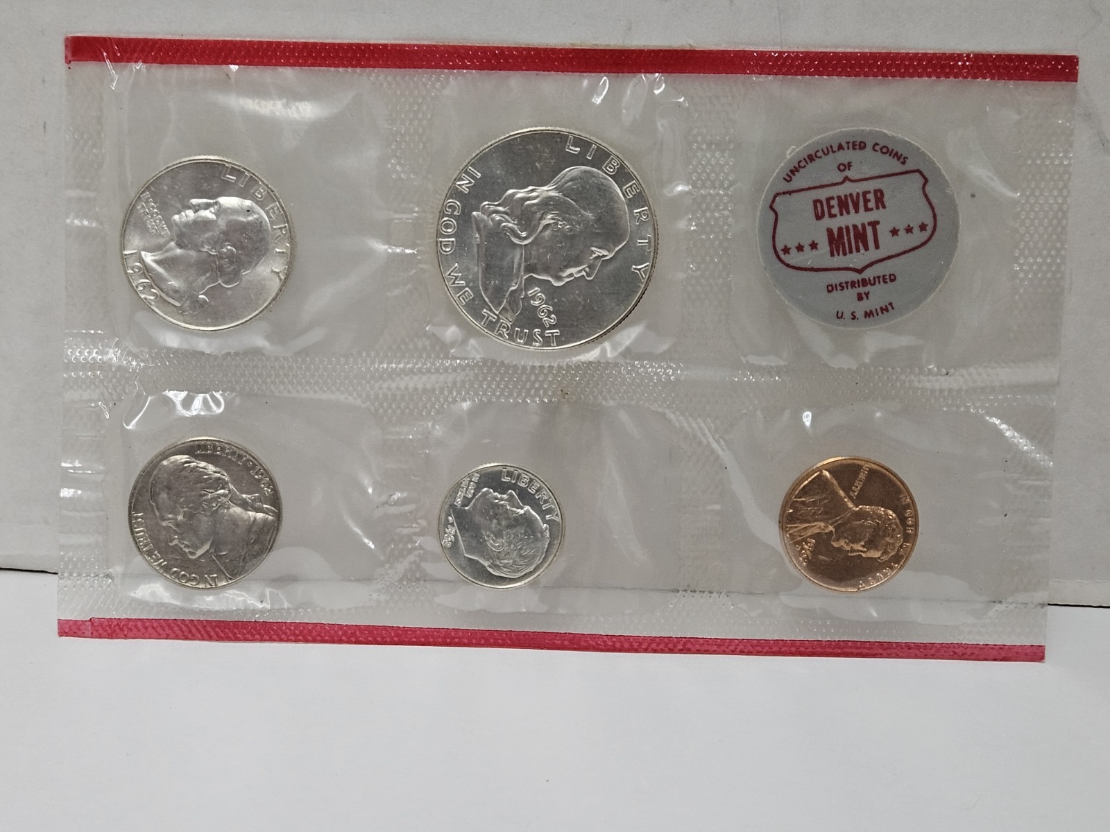 1962 U.S. Silver Mint Set, Complete 10-Coin Set, P & D w/ Envelope | eBay