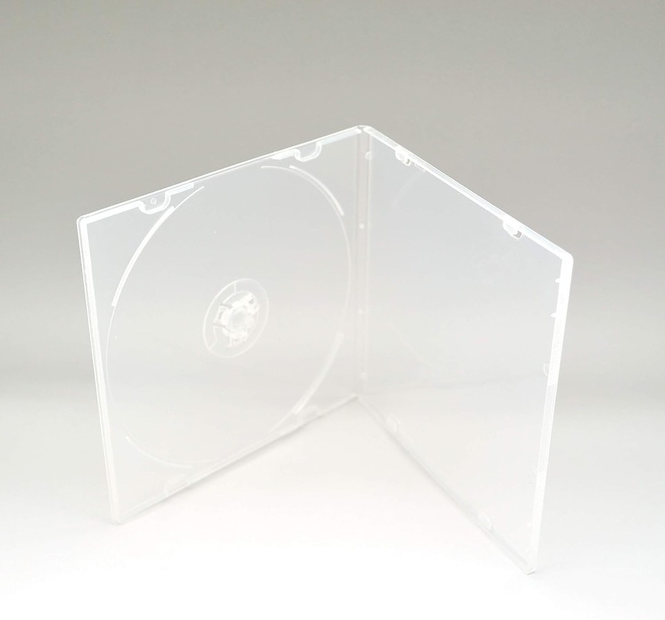 100 Pack Slim CD Case, 5.2mm Clear, Outer Sleeve | eBay