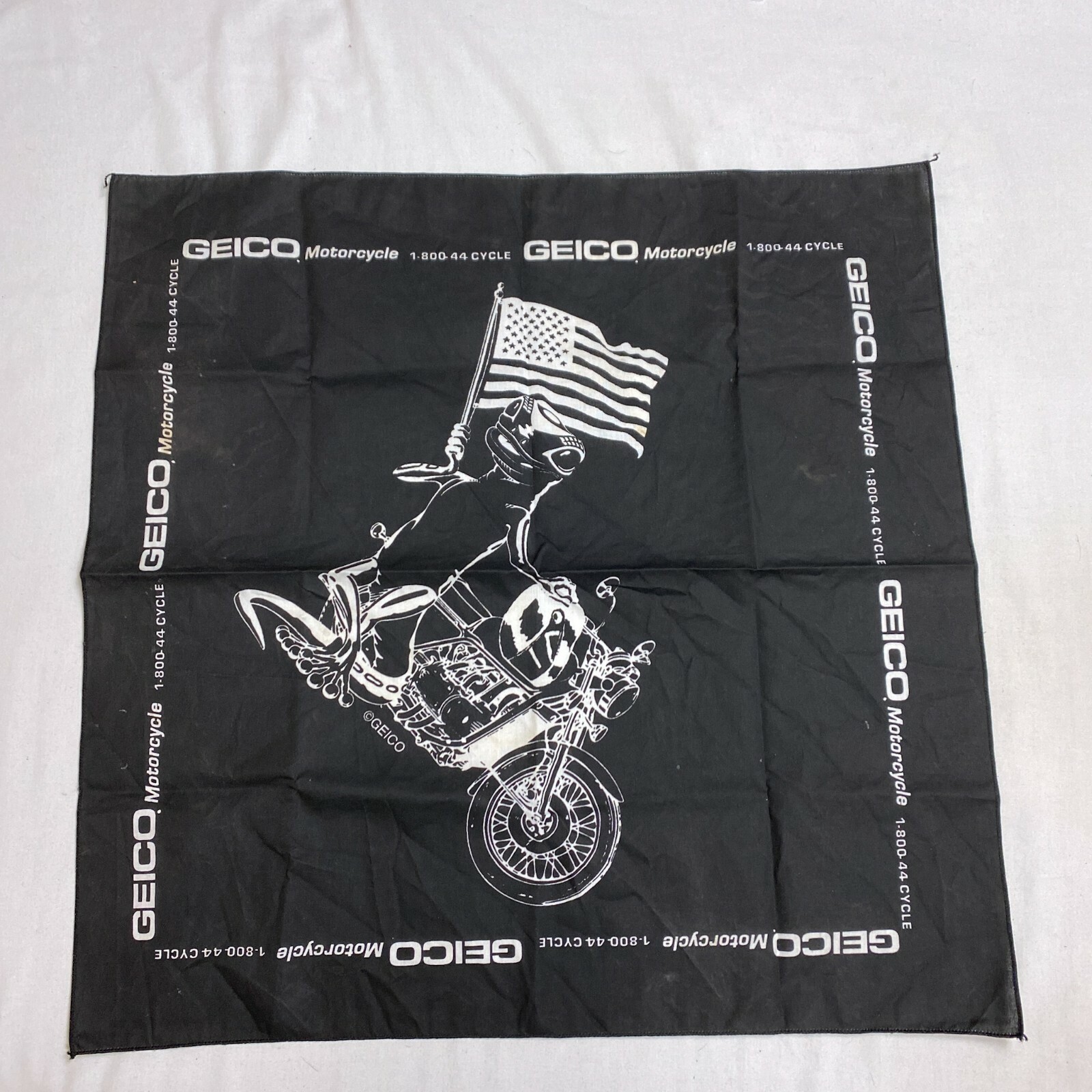 Geico Insurance Gecko Motorcycle Bandana Scarf Handke… - Gem