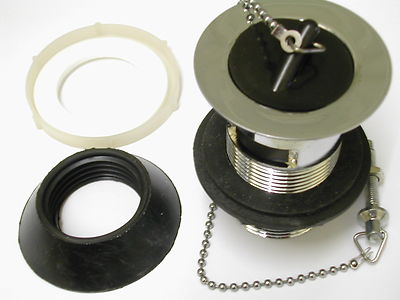 Chrome Bathroom Basin Waste & Basin Mate Sealing Kit | Slotted Tail ...