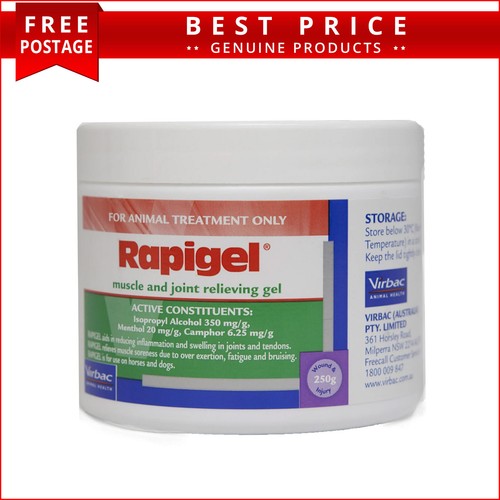 Rapigel 250 GM Muscle and Joint Relieving Gel for Dogs and Horses Free ...