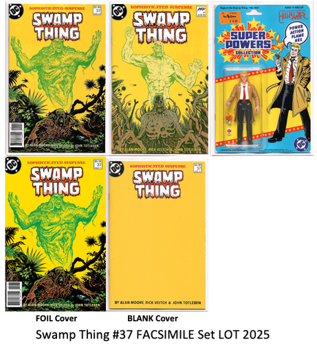 Swamp Thing #37 FACSIMILE 5 Comic COVER Set Lot 2025 1st Constantine ...