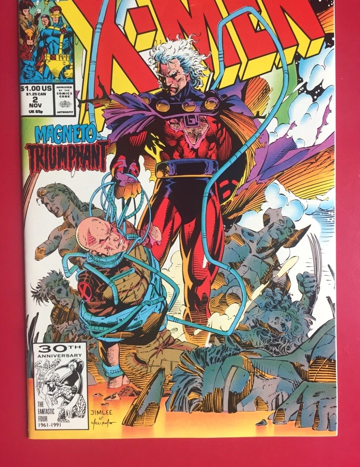 X-MEN #2 (VF) WILLIAMS JIM LEE Marvel 1991 Wolverine Magneto | eBay