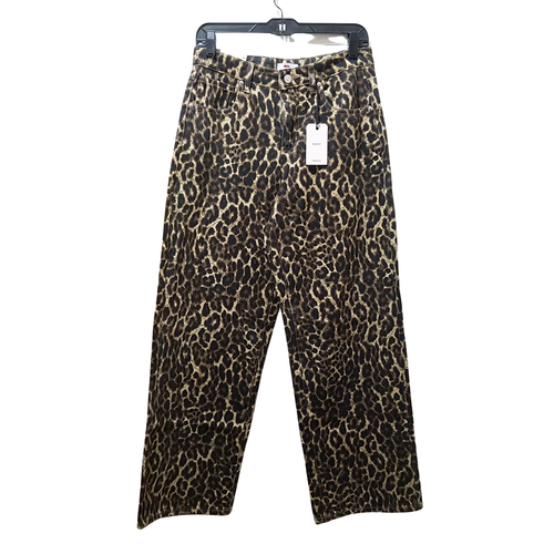 Forever 21 Jeans Women’s 26 (30x30.5) Brown Leopard Print Baggy Wide ...