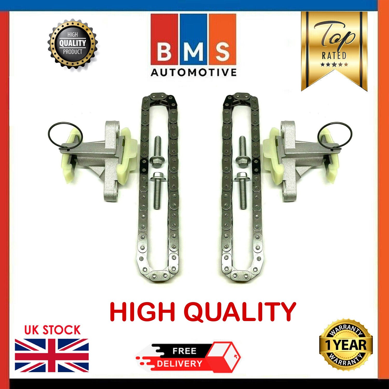 CAMSHAFT TIMING CHAIN KIT X 2 LAND ROVER 2.7 3.0 RANGE ROVER 306DT ...