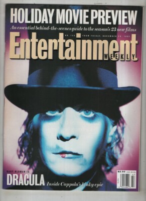 Entertainment Weekly Mag Gary OIdman Is Dracula November 20 1992 ...