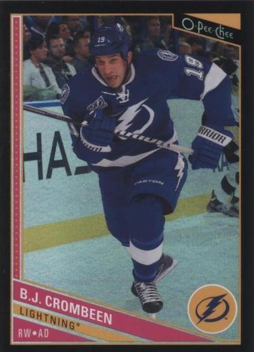 2013-14 O-Pee-Chee - B.J. Crombeen #300 Black Rainbow Foil /100 for sale online | eBay