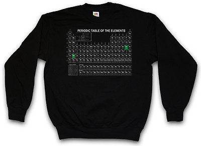 BLACK BR BA PERIODIC TABLE OF THE ELEMENTS SWEATER PULLOVER - Breakink ...