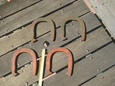 1970s Vintage DOUBLE RINGER ** Steel Pitching Throwing Horseshoes Set ...