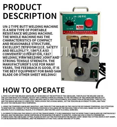 With Tempering For Band Saw Blade 2KW UN-2 Metal Steel Strip Butt ...