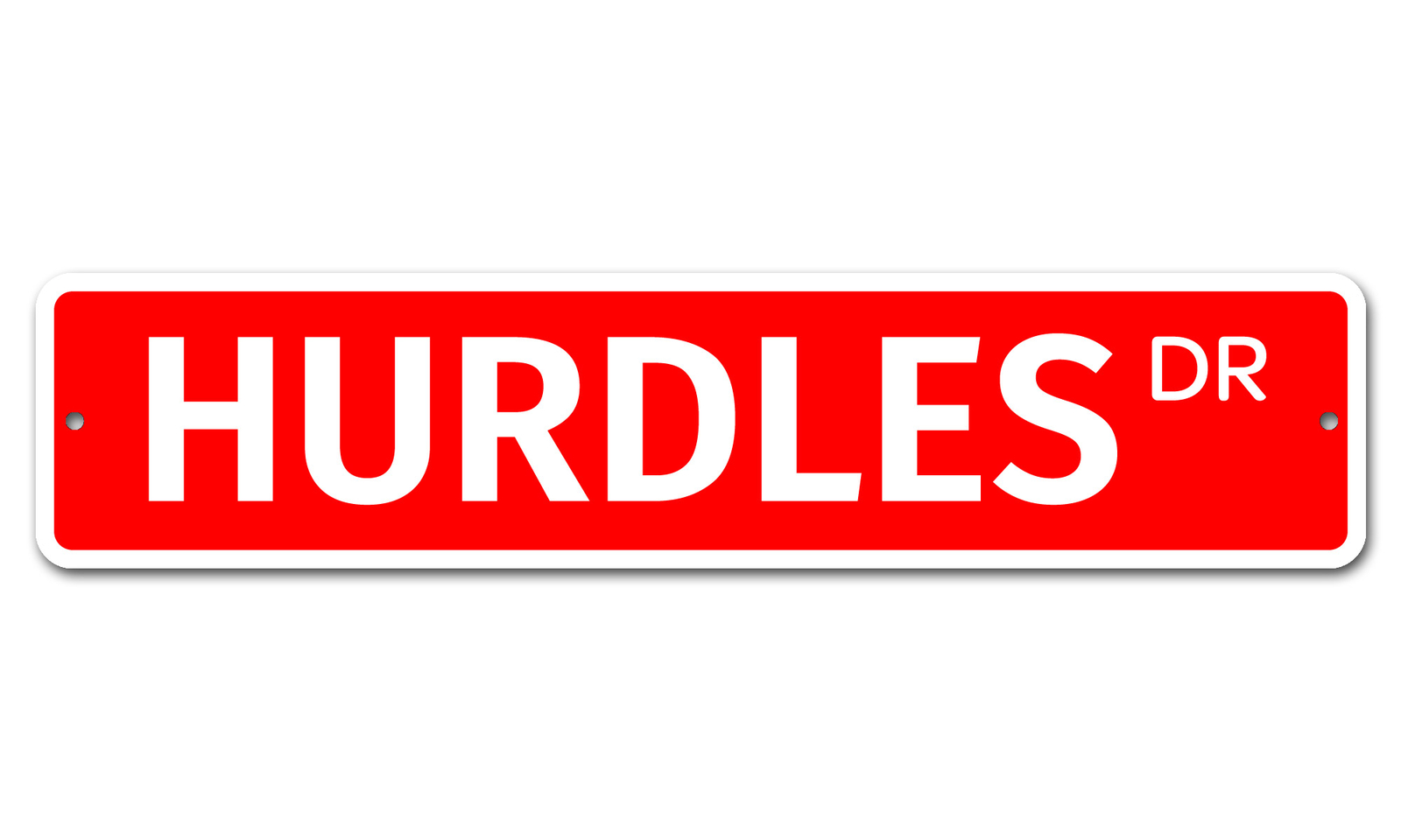 6270 SS Hurdles 4" x 18" Novelty Street Sign Aluminum | eBay