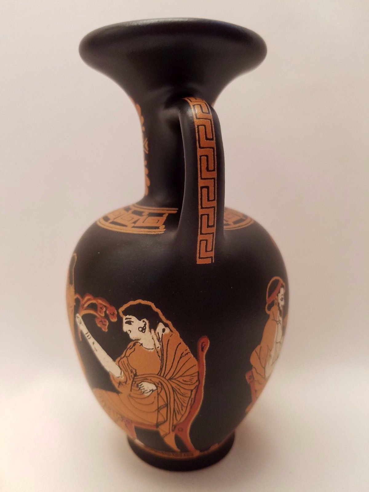 God Dionysus & Music School Scenes Rare Ancient Greek Art Pottery Vase ...