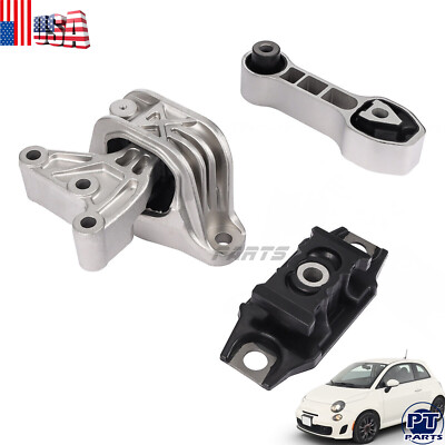 Engine Motor & Trans. Mount W. Torque Strut Mount 3Pcs Set for Fiat 500 ...