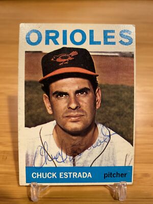 Baltimore Orioles Chuck Estrada Signed Autographed 1964 Topps #263 JSA ...
