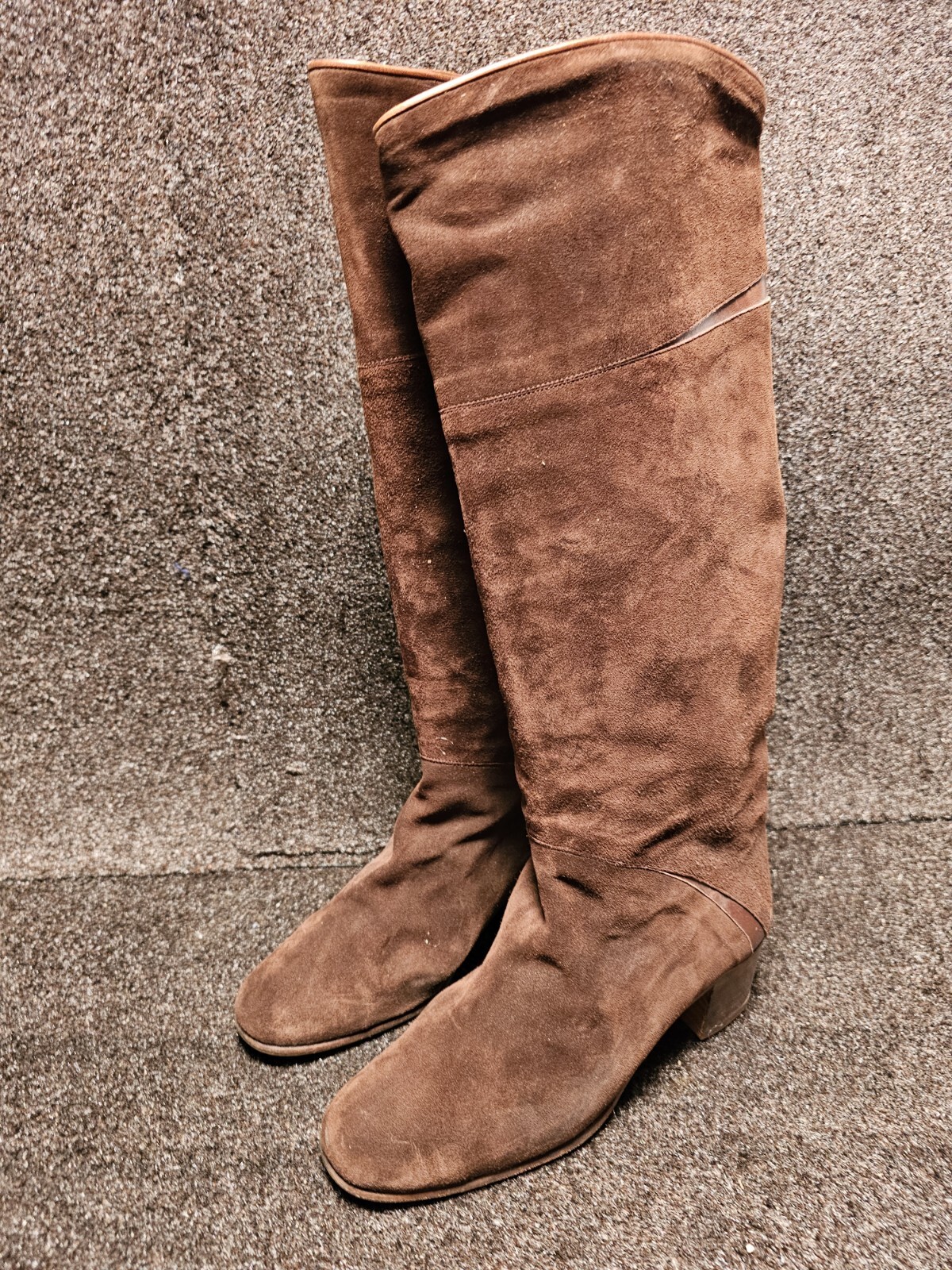 Cometa Cybele Women's Brown Suede Leather Tall Boots … - Gem