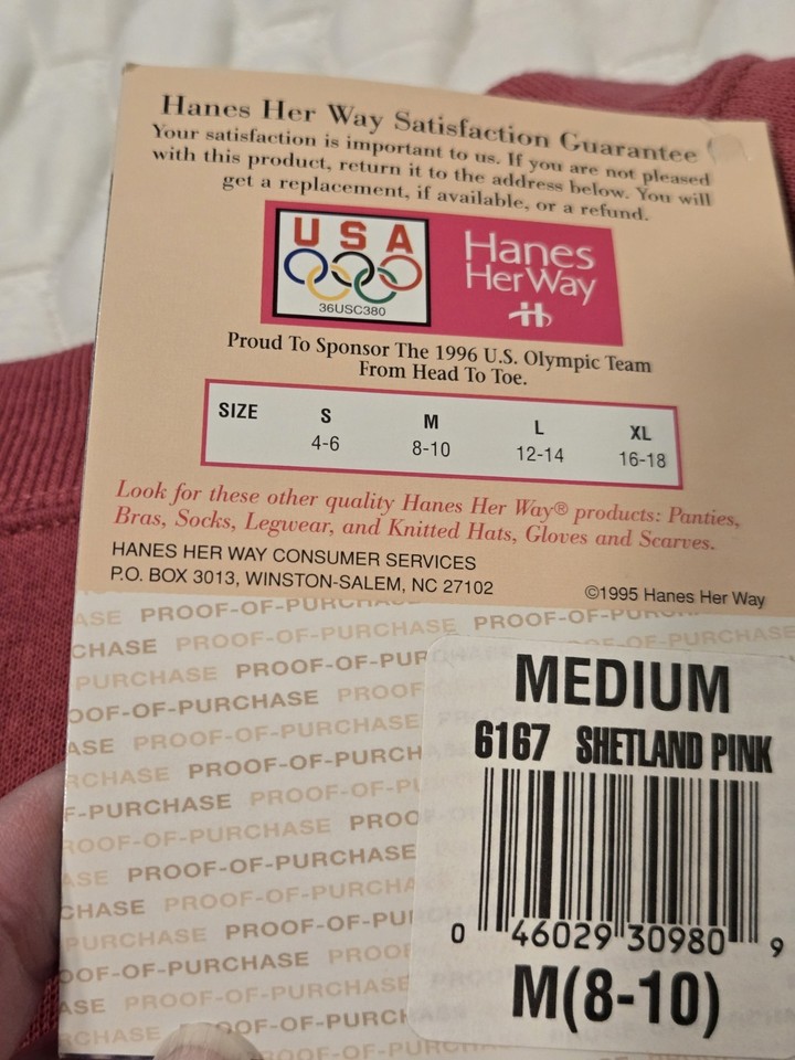 Haneswear Hanes Her Way New With Tags Vintage Solid Pink Sweatshirt ...