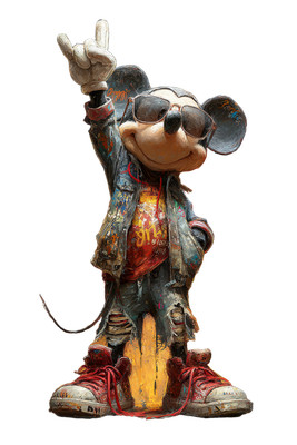 Edgy Mickey Mouse Vinyl Car Decal Sticker – Waterproof & UV-Resistant 8 ...