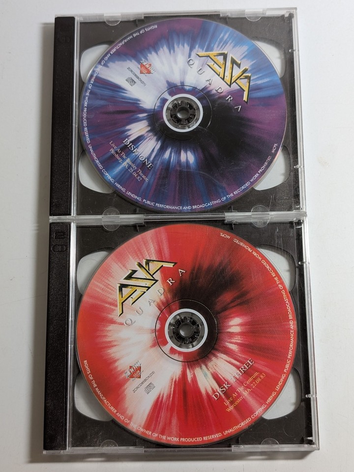 Asia - Quadra 4 CD Set (2002) Prog Rock - DISCS & CASES ONLY - NO ...