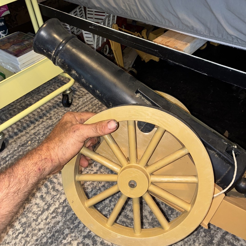 Vintage 1960's REMCO Johnny Reb Plastic Cannon Toy Civil War LARGE | eBay