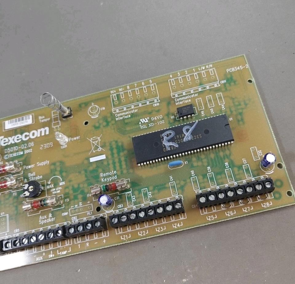 Texecom Veritas R8 Main Panel PCB - D5010 - 02.06 - USED | eBay UK