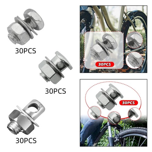 30Pcs Brake Cable Regulator Clamp Cable Anchor Bolt Fixing Brake Beans ...