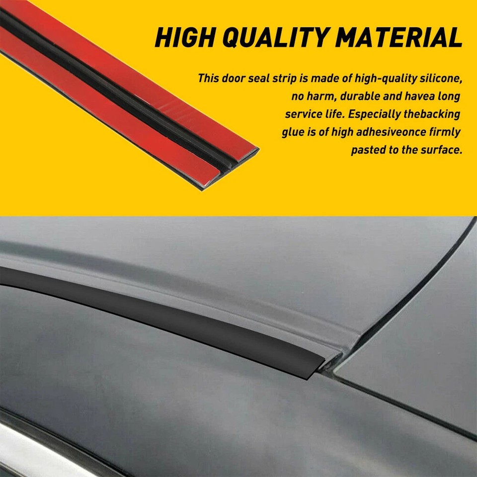 6M/20ft T-Shape Black Car Seal Strip Windshield Sunroof Weatherstrip ...