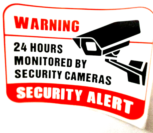 Security Camera stickers 10 (ten) Alert video camera system warning 5 ...