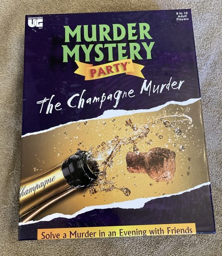 “The Champagne Murder” Murder Mystery Party Game By University Games ...