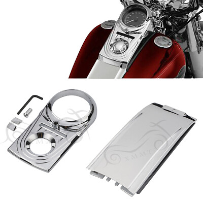 Chrome Dash Cover Lower Extension Panel Fit For Harley Softail Night ...