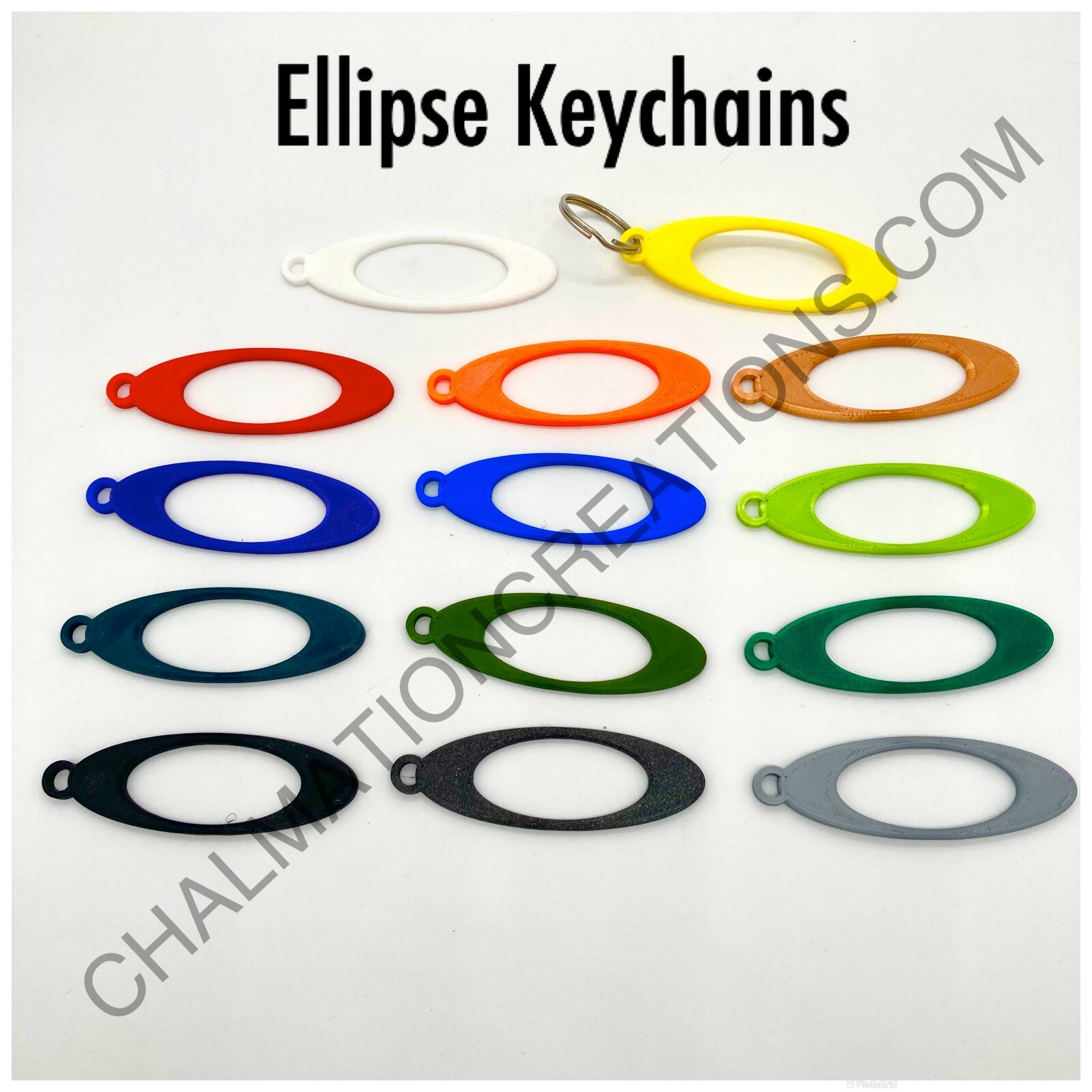 New Oakley Display Keychains X Metal Scatter Profile SI Skull Ellipse ...
