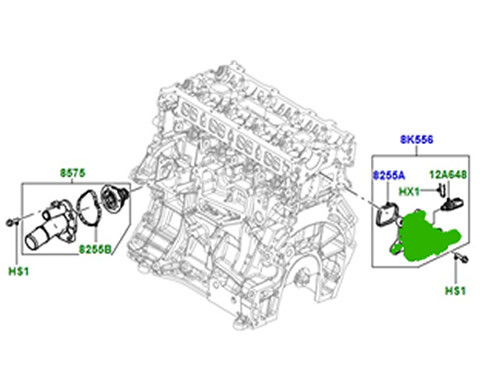 LAND ROVER THERMOSTAT WATER OUTLET CONNECTOR LR2 EVOQUE DISCOVERY SPORT ...