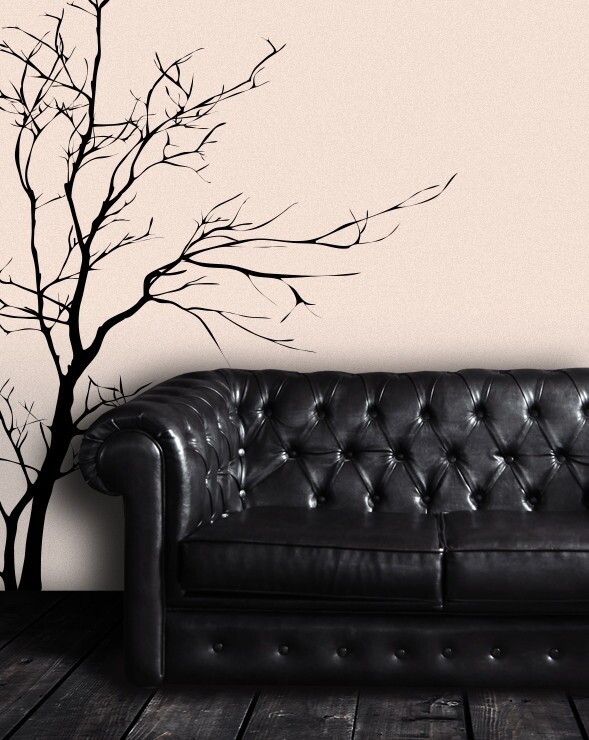 Large Bare Tree Vinyl Wall Decal Sticker. Bedroom, Bathroom Wall Art. # ...